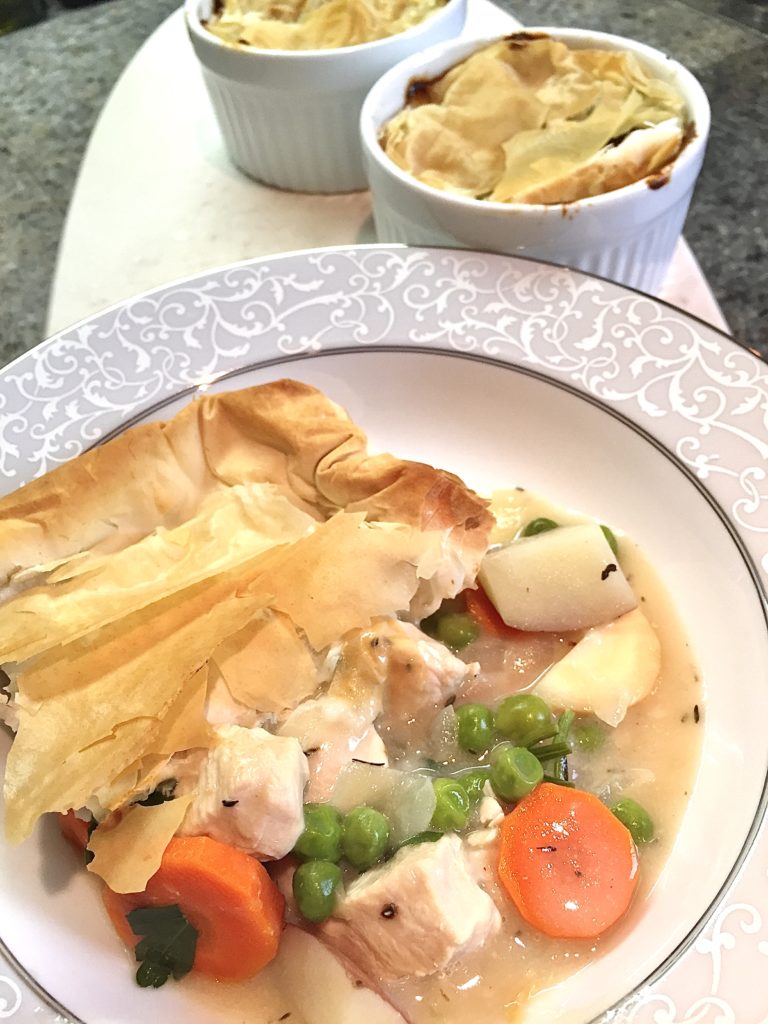 Healthy and Low Fat Chicken Pot Pie • Sarah Koszyk