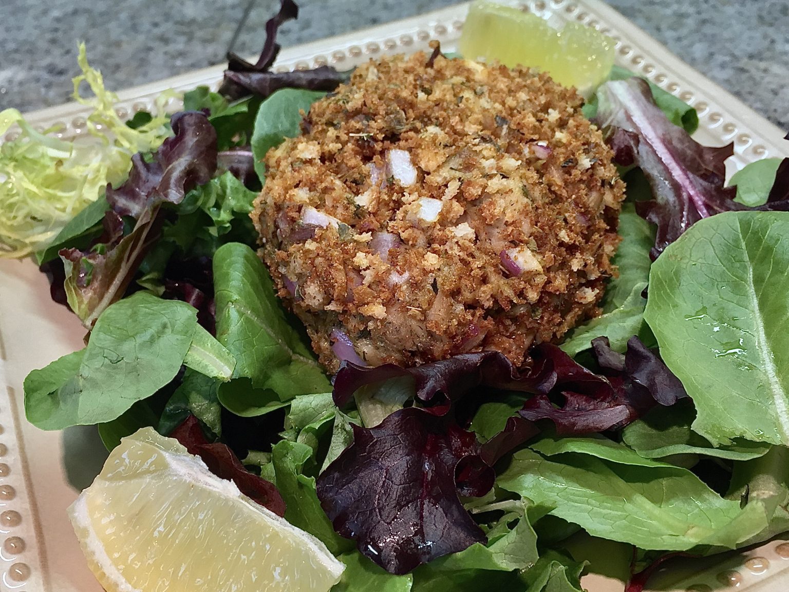 Panko-Crusted Baked Mackerel Cakes