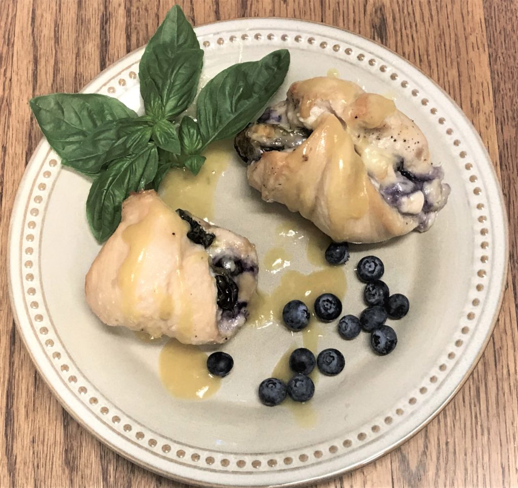 Basil, Havarti, and Blueberry Chicken Roll-Ups • Sarah Koszyk