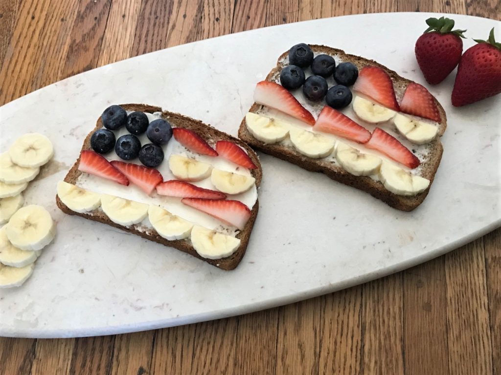Red, White, and Blue Toast