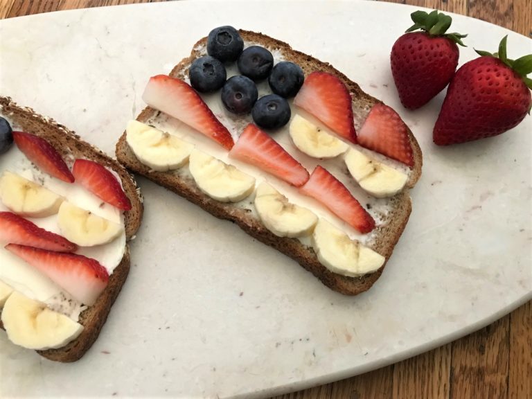 Red, White, and Blue Toast