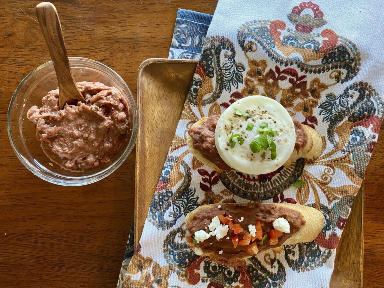 Traditional Baked Black Bean Toast • Sarah Koszyk