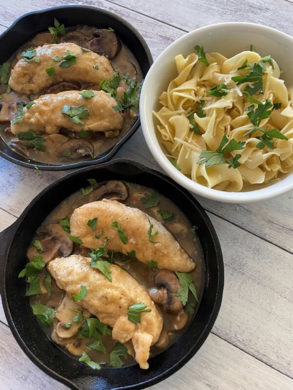Instant Pot Chicken Marsala with Noodles • Sarah Koszyk