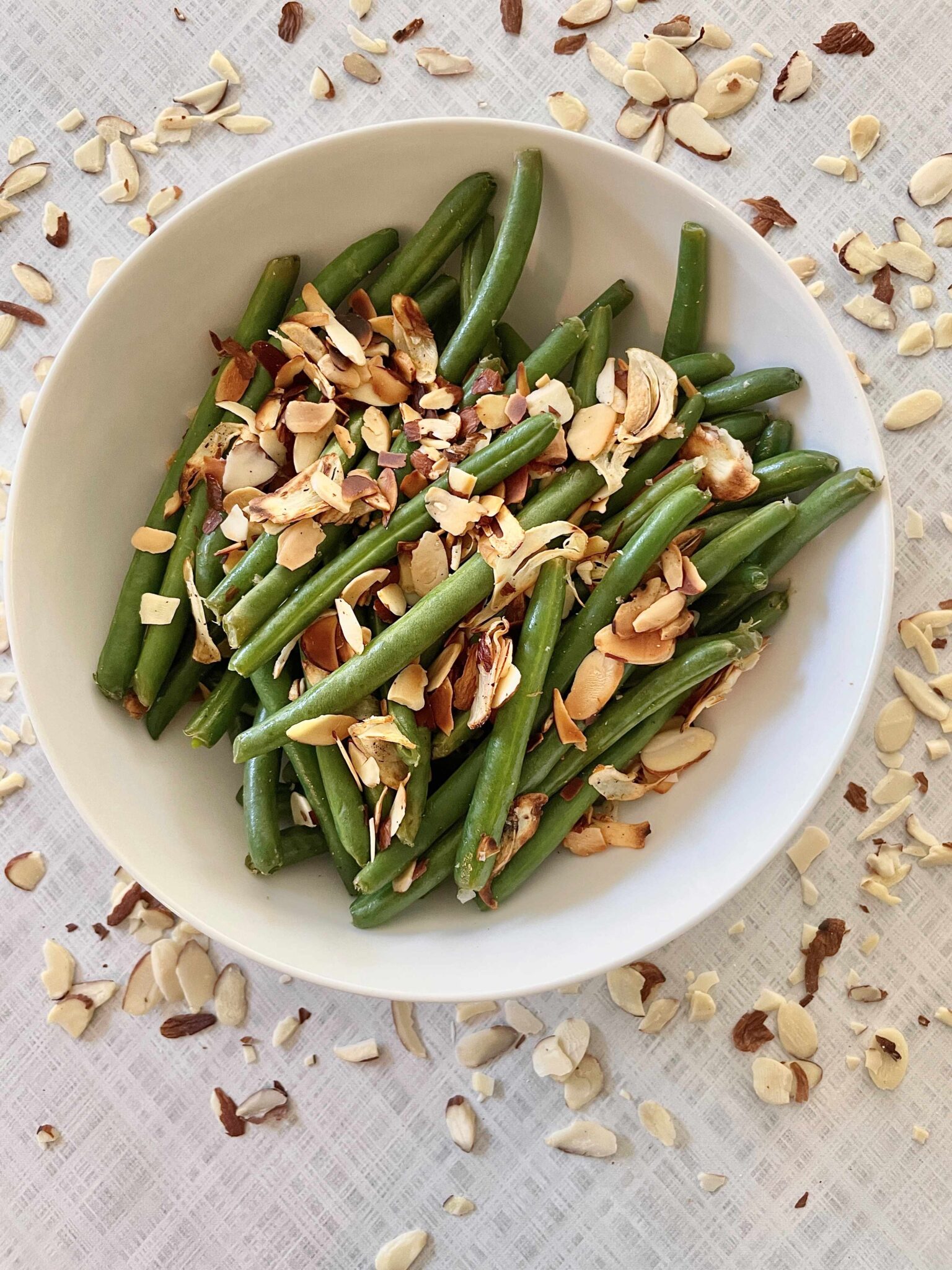 String Beans with Garlic and Almonds • Sarah Koszyk